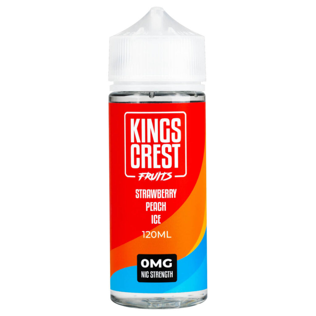 KING CREST FRUITS STRAWBERRY PEACH ICE 120ML 3MG – Vapor Fuel