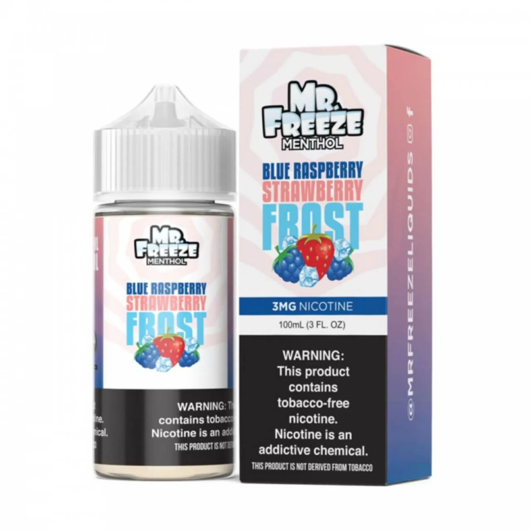 MR FREEZE BLUE RASPBERRY STRAWBERRY FROST 100ML 3MG – Vapor Fuel